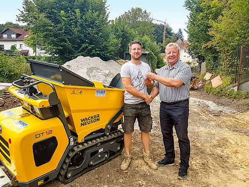Für alle Bodenarten geeignet: Der Wacker Neuson DT12 - Moser Baumaschinen